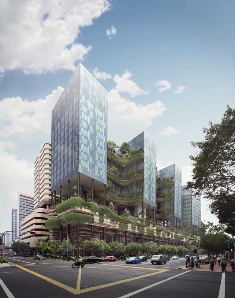 Vertical Park Hotel Singapore Building - e-architect