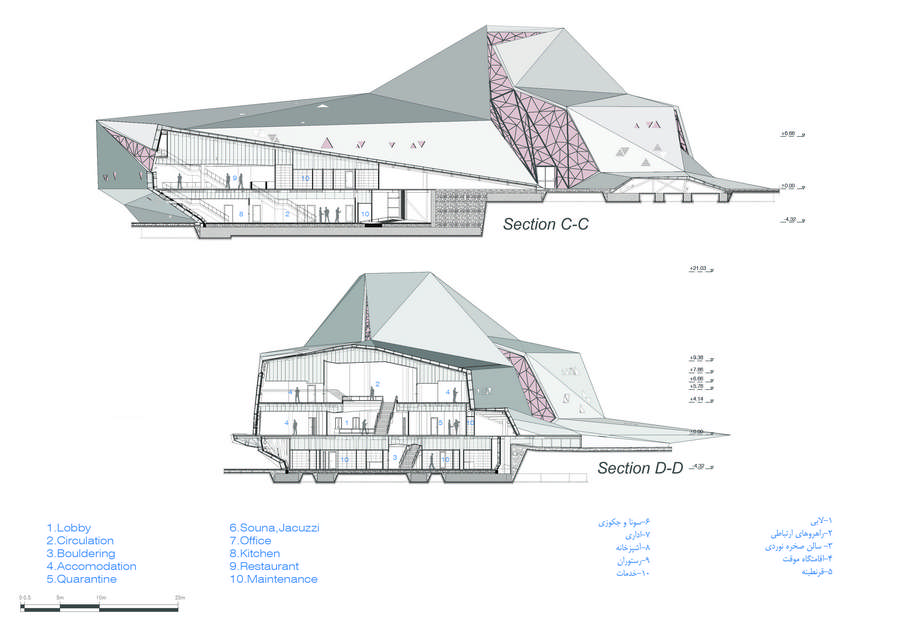 Polour Rock Climbing Hall, Mazandaran Building - e-architect