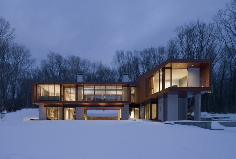 Bridge House Connecticut Home, Kent Property - e-architect