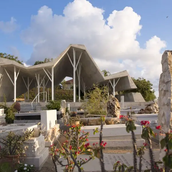 Open Sided Shelter in Pardesia, Concrete Structure - e-architect