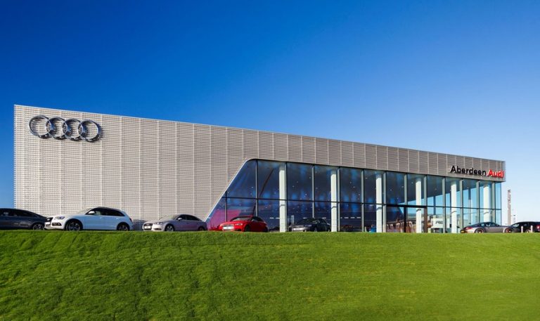 Audi Garage Dundee, Tayside - e-architect