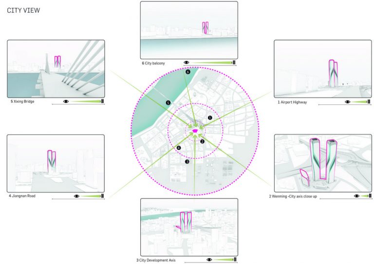 Zhejiang Gate Towers Hangzhou, Zhejiang province - e-architect