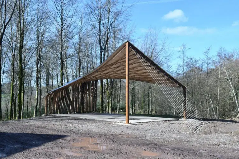 Sawmill Shelter AA Hooke Park Building - e-architect