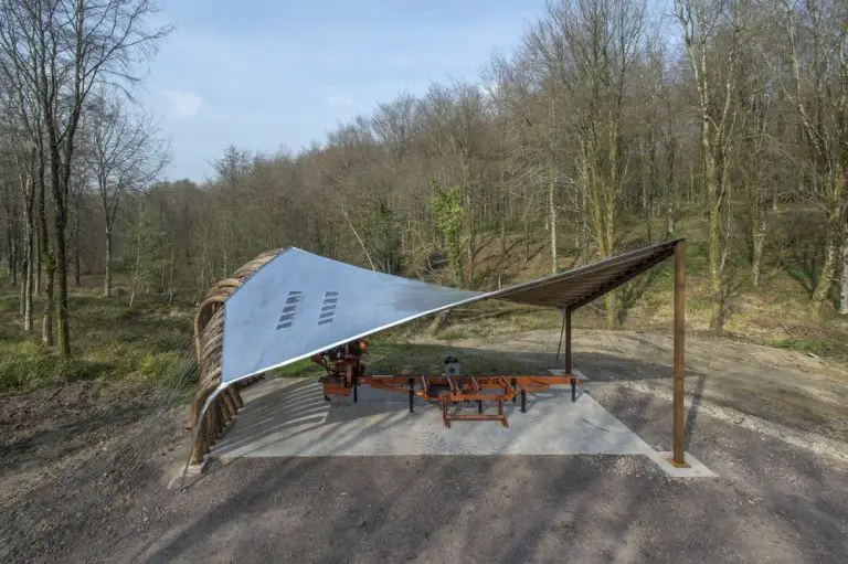 Sawmill Shelter AA Hooke Park Building - e-architect