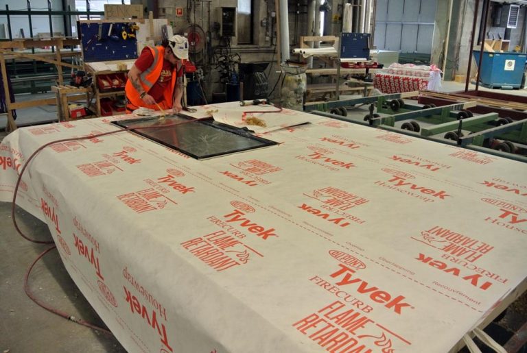 Flame retardant breather membrane, Tyvek FireCurb - e-architect
