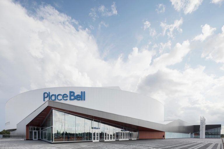 Place Bell in Laval arena + ice rink, Quebec - e-architect