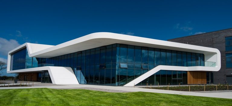 Corian cladding for new Menai Science Park – e-architect