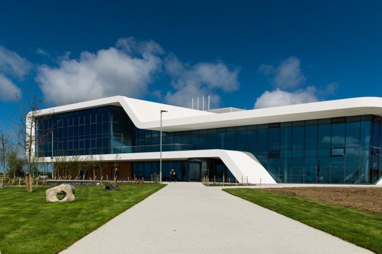 Corian cladding for new Menai Science Park – e-architect