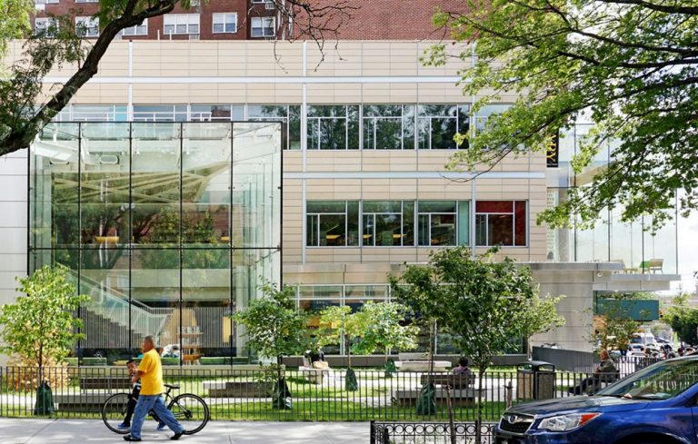 Elmhurst Community Library Building Queens - e-architect