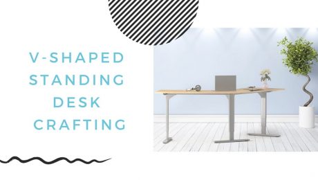 Easy crafting of a v-shaped standing desk - e-architect