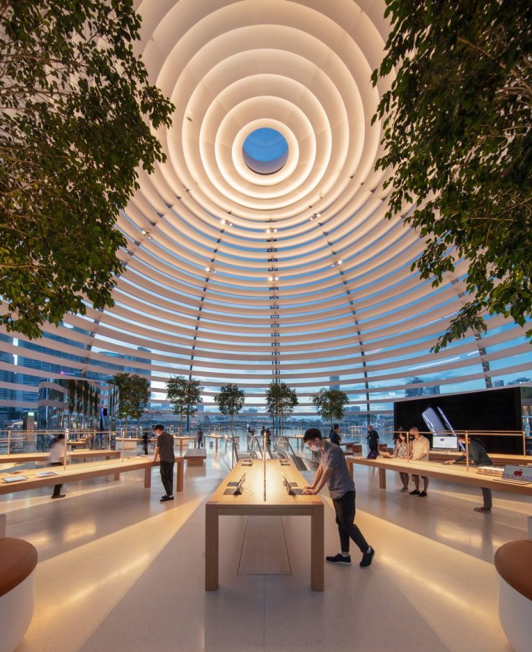 Apple Stores interior design photos, modern retail - e-architect