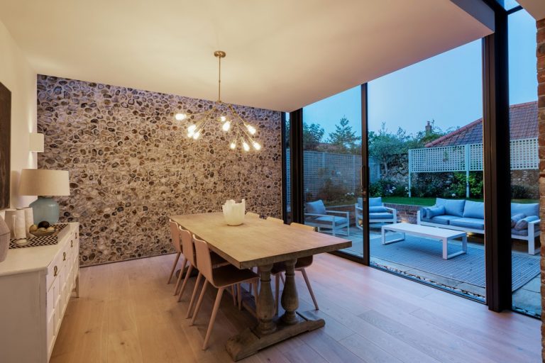 Flint House Norfolk remodelled cottage - e-architect