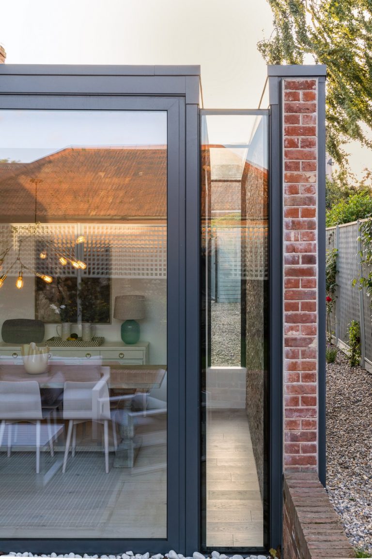 Flint House Norfolk remodelled cottage - e-architect