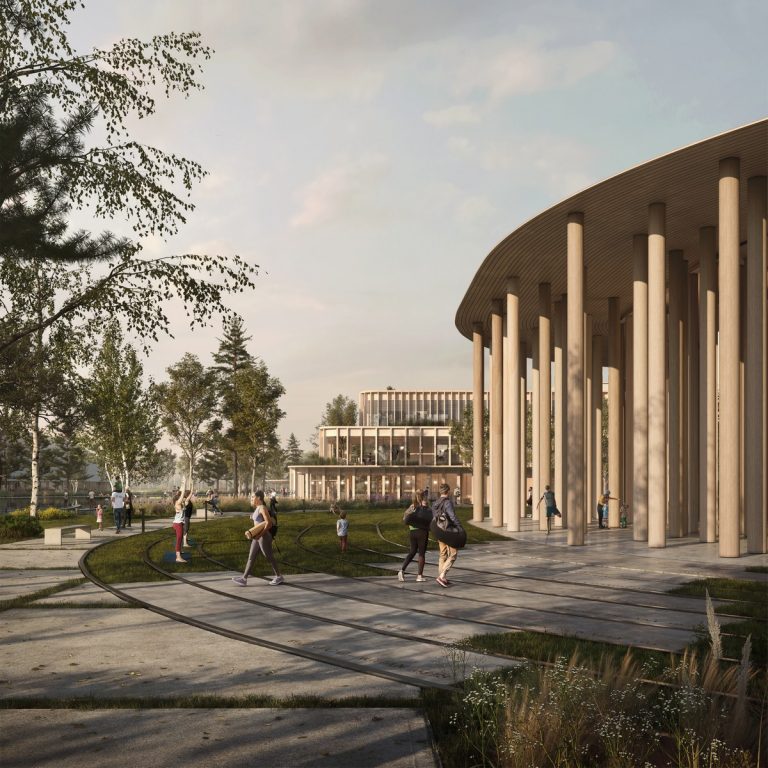 Sport Ireland Campus Dublin masterplan vision - e-architect