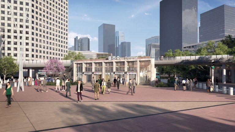La Défense station Paris building Rose de Cherbourg - e-architect