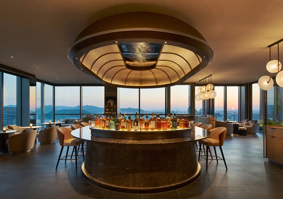 Four Seasons Hotel Hangzhou Rooftop Bar STARS - e-architect