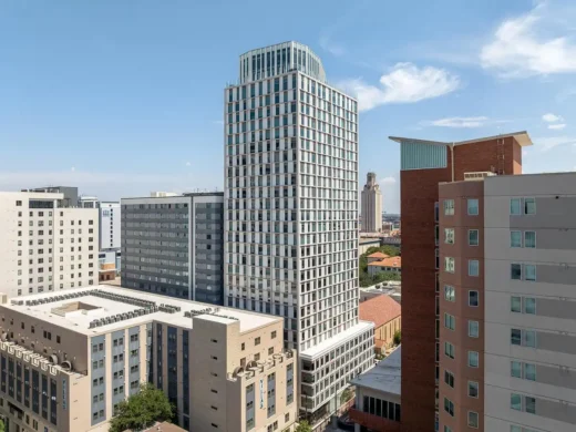 Icon Tower, Austin, Texas student residences - e-architect
