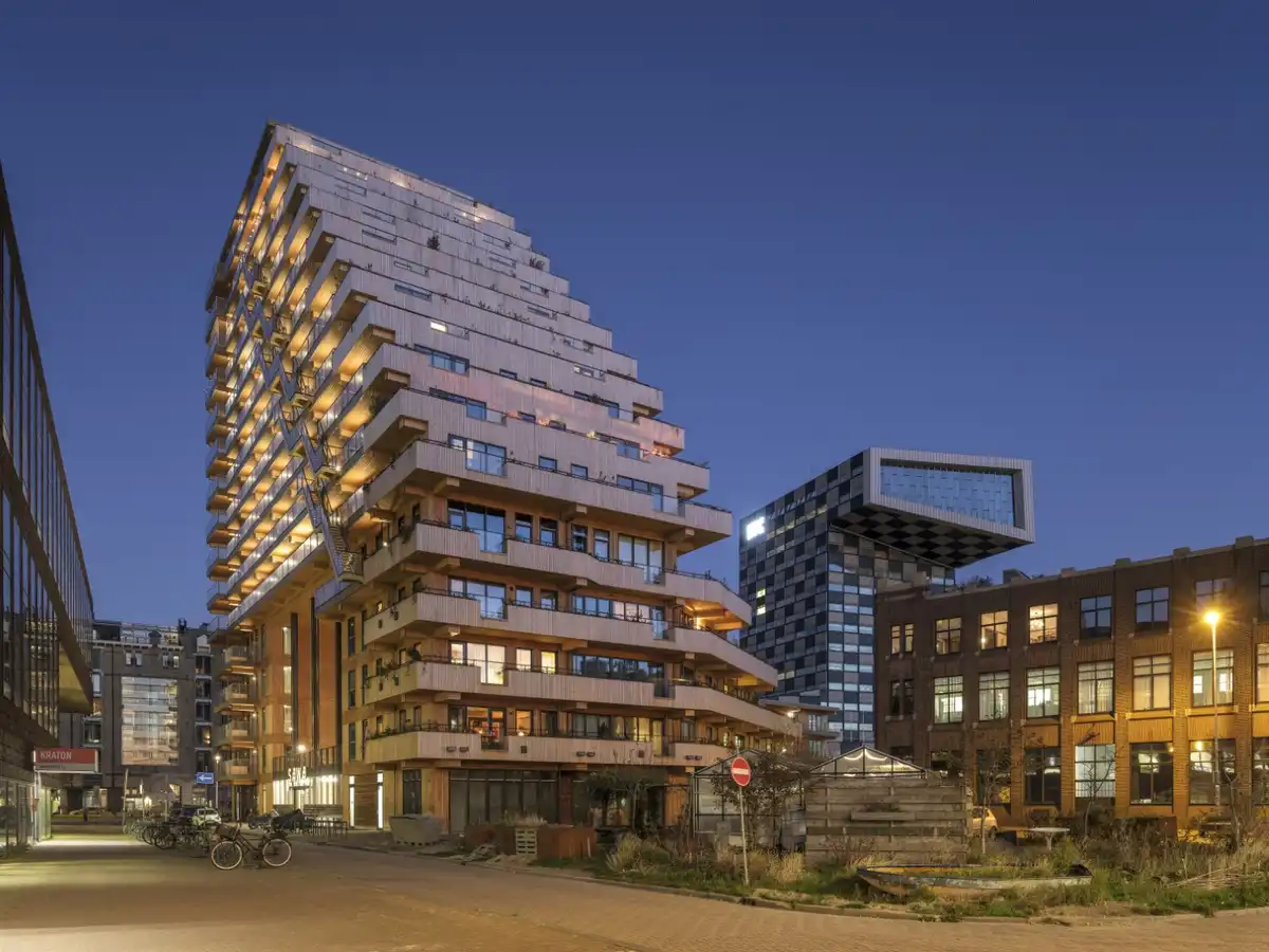 SAWA wooden building Rotterdam timber tower - e-architect