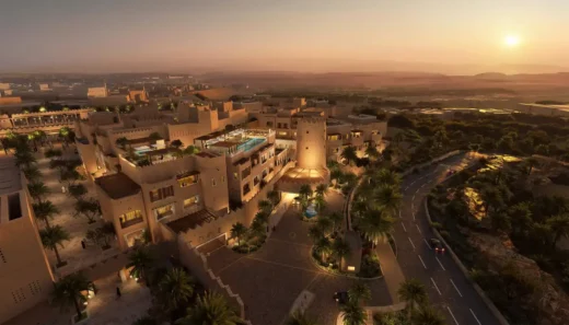 Diriyah luxury hotel designs by Aedas - e-architect