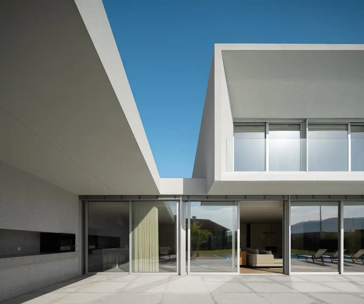 Minimalist White House, Ferreiros, Braga, Portugal - e-architect